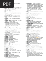 Aussie Slang Words & Phrases List | PDF