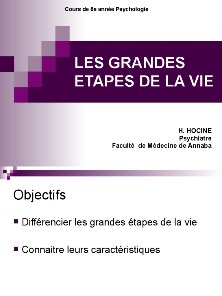 Les Grandes Etapes de La Vie | PDF | Moralité | Adolescence