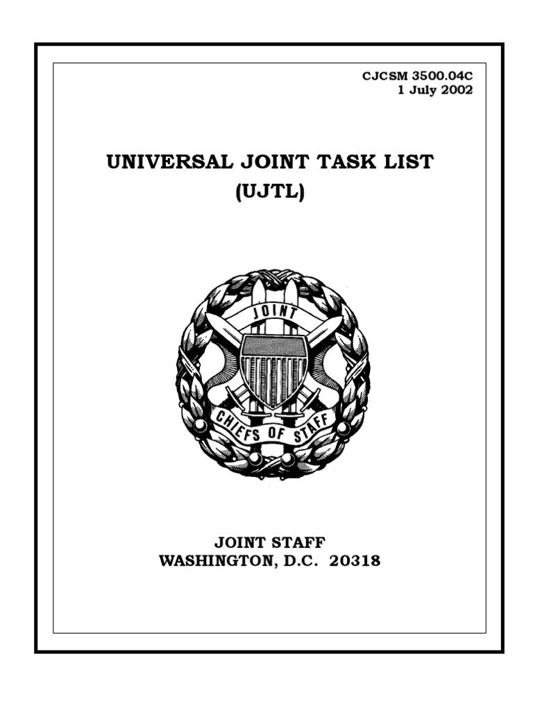 Enginerring Document Universal Joint Task List UJTL | PDF | Joint ...