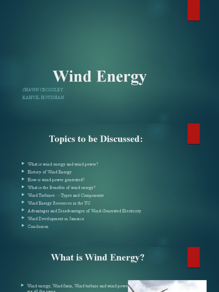Wind Energy Presentation 1 - SAMPLE | PDF | Wind Power | Wind Turbine