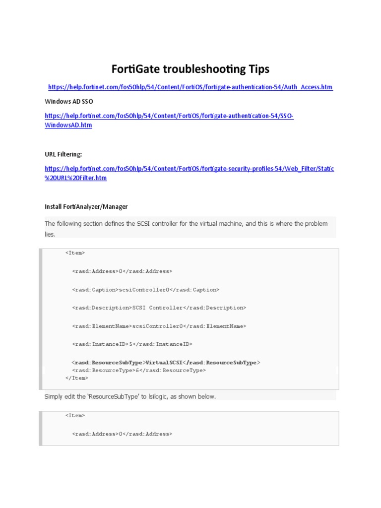 Fortigate Troubleshooting Tips: Windows Ad Sso | Download Free PDF | Transport Layer Security ...