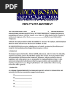 1 Year Employment Contract | PDF