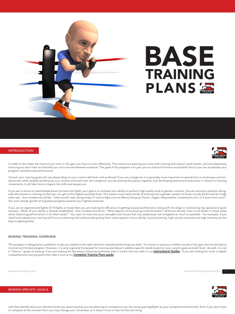 Boxing Training Plans | Download Free PDF | Combat Sports | Sports