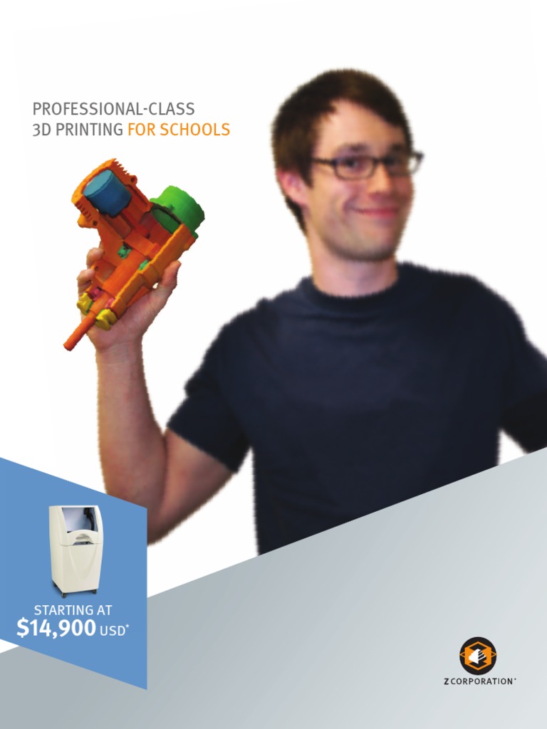 For Schools: Professional-Class 3D Printing | PDF | 3 D Printing ...