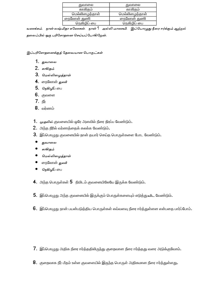 Laxmitha Experiment | PDF