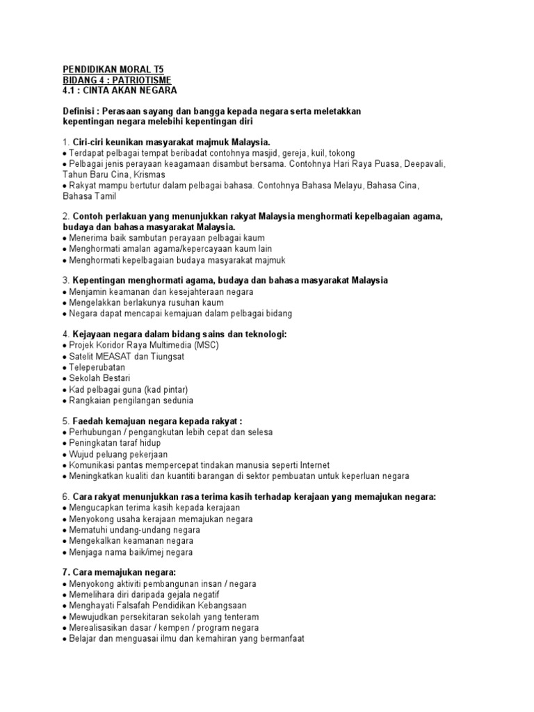 Nota Ringkas t5 | PDF