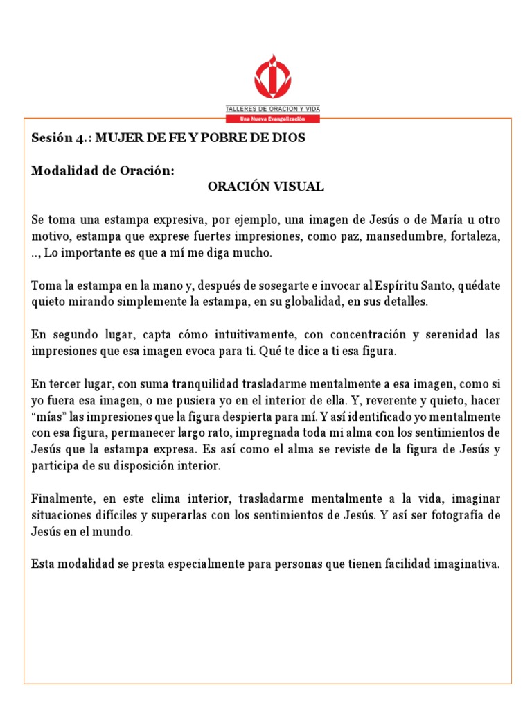 Oración Visual: Conexión con lo Divino | PDF | Filosofía