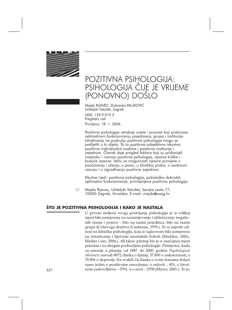 POZITIVNA PSIHOLOGIJA