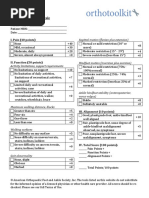 OrthoToolKit Lower Extremity Functional Scale Score Report | PDF ...