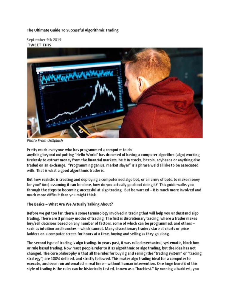 Ultimate Guide to Algo Trading Success | PDF | Career & Growth | Business