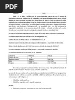 Caso Practico Presupuesto Flexible | PDF | Presupuesto | Economias