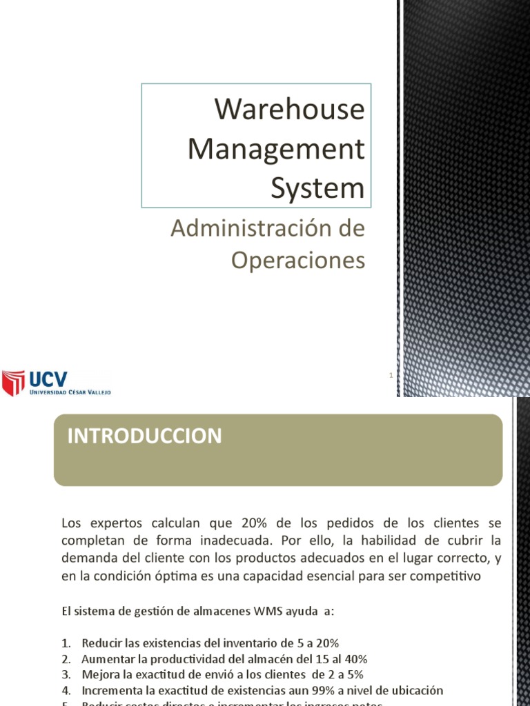 Warehouse Management System | PDF | Almacén | Inventario