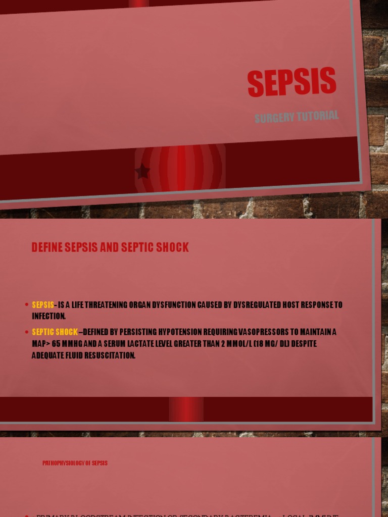 Sepsis Surgery Tutorial: Define, Pathophysiology, QSOFA Score ...