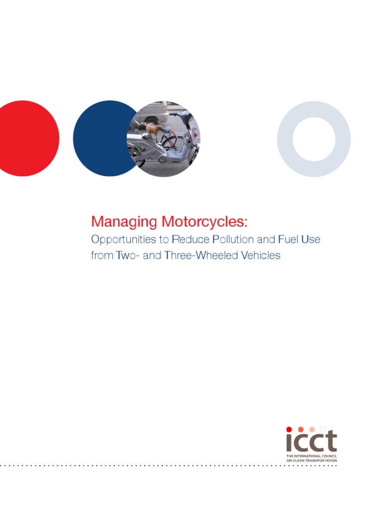 Managing Motorcycles:: Opportunities To Reduce Pollution and Fuel Use ...