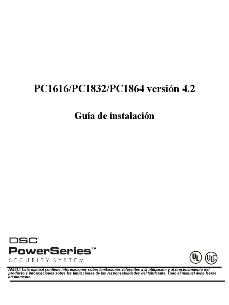 Manual Alarma DSC 1832pdf | PDF | Resistor | Corriente eléctrica
