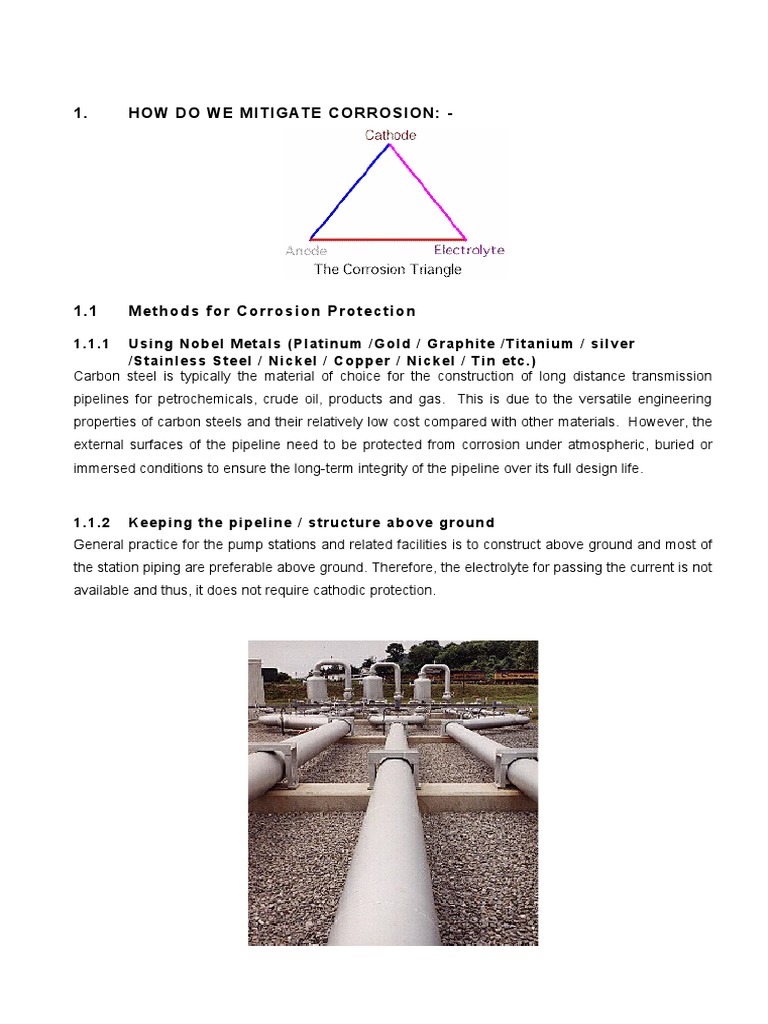 Methods of Protection | Download Free PDF | Corrosion | Pipeline Transport