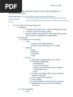 Lesson Plan in Four Pronged Approach | PDF | Question | Lesson Plan