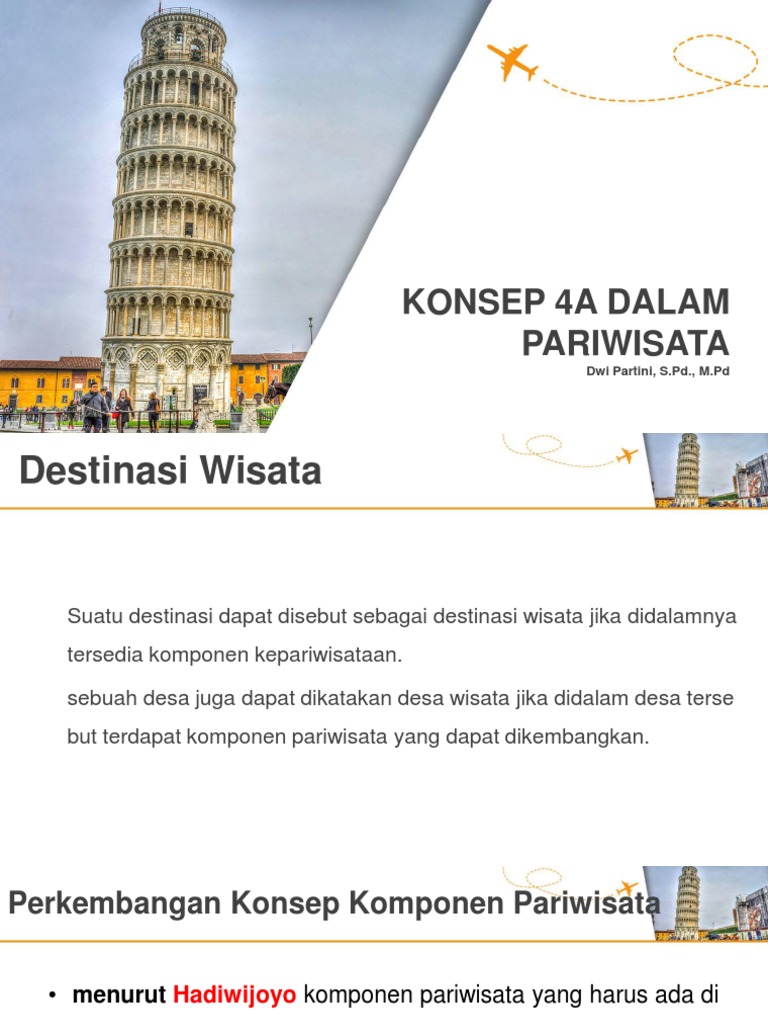 Konsep 4a Dalam Pariwisata (Komponen Pariwisata) | PDF