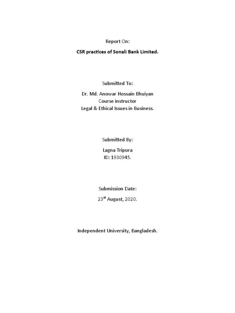 CSR Report of SBL | Download Free PDF | Corporate Social Responsibility ...