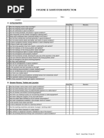 Sample Camp Inspection Checklist | PDF | Hygiene | Laundry