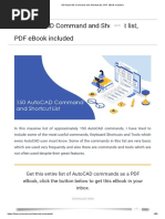 Auto CAD Command List | PDF | Computers | Technology & Engineering