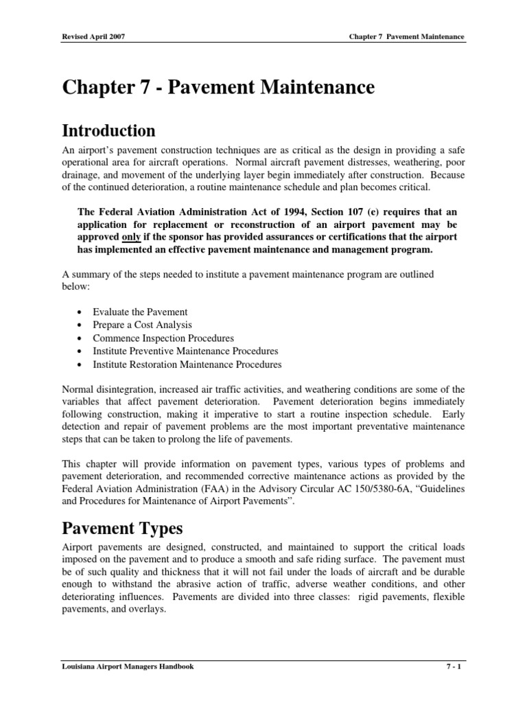 Chapt - 07 Pavement Maintenance PDF | PDF | Road Surface | Asphalt