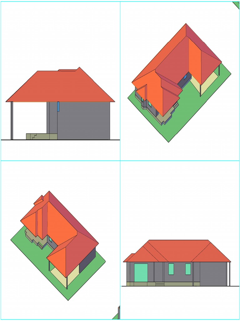 3D Model Kuce Sa Nadstresnicom | PDF