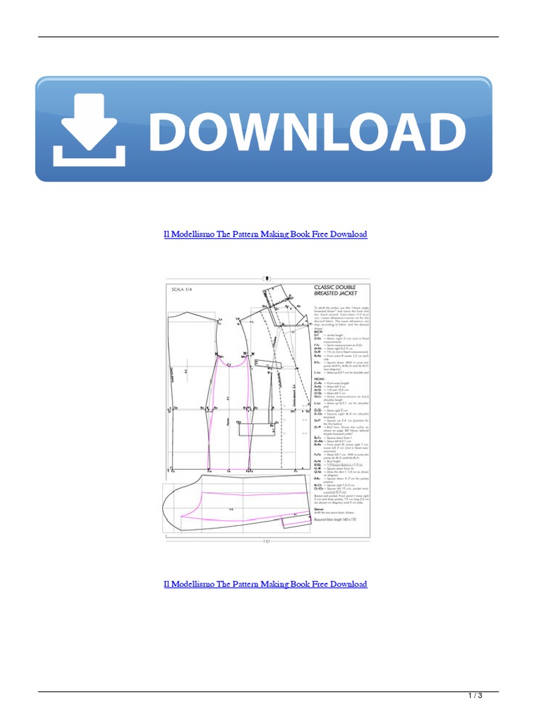 Il Modellismo The Pattern Making Book | PDF | Books | Fashion