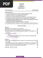 ICSE Class 5 Maths Sample Paper 1 | PDF