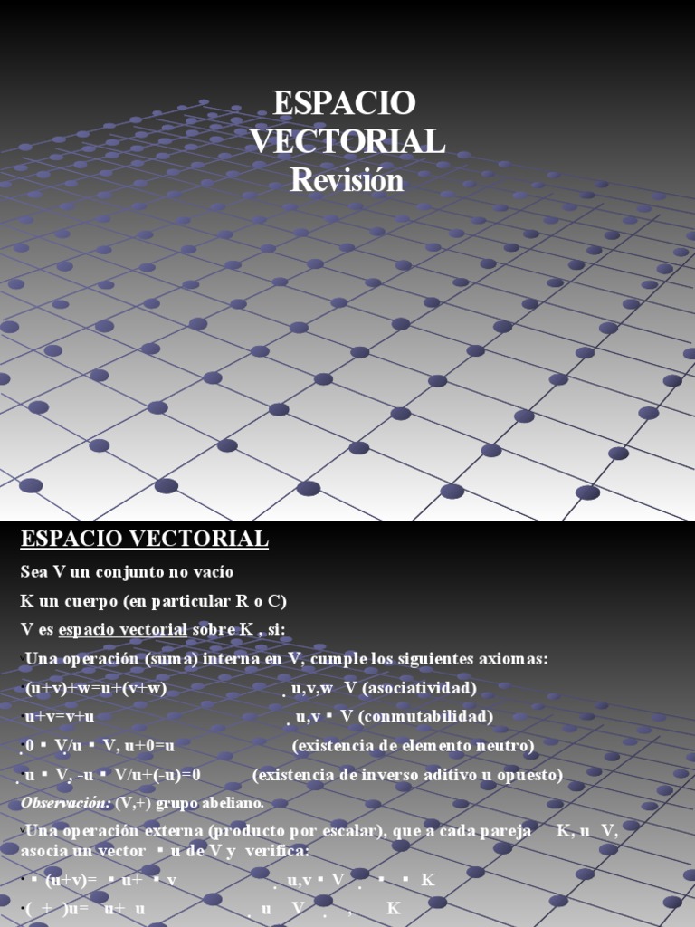Algebra y Transformaciones Lineales | PDF | Mapa lineal | Espacio vectorial
