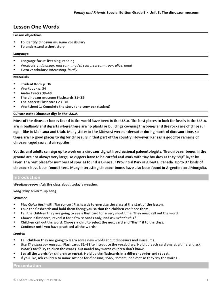 G5 Selective LessonPlan Unit5 | PDF | Question | Vocabulary