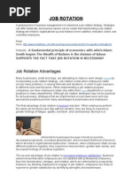 Job Rotation Policies | PDF | Employment | Human Resource Management