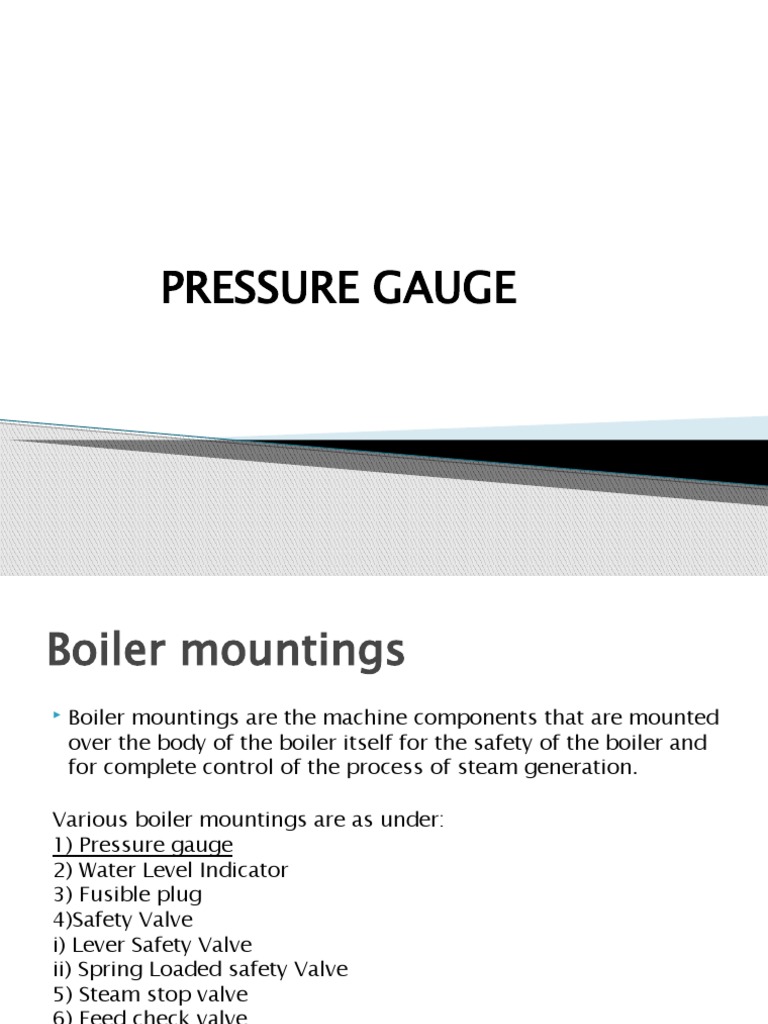 Pressure Gauge | PDF | Pressure Measurement | Atmospheric Pressure