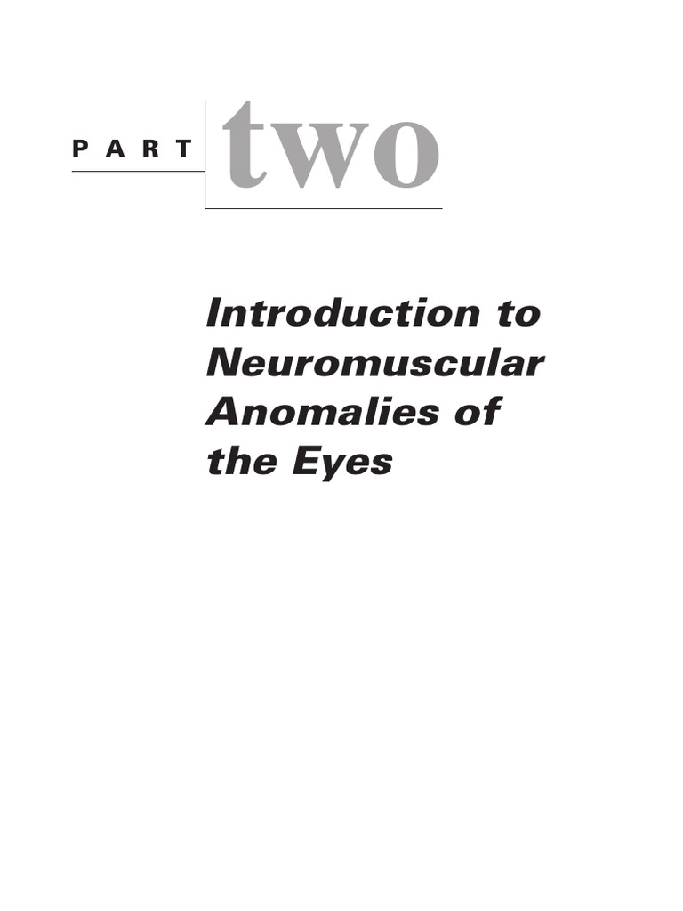 Neuromuscular Eye Anomalies Overview | PDF | Vision | Human Eye