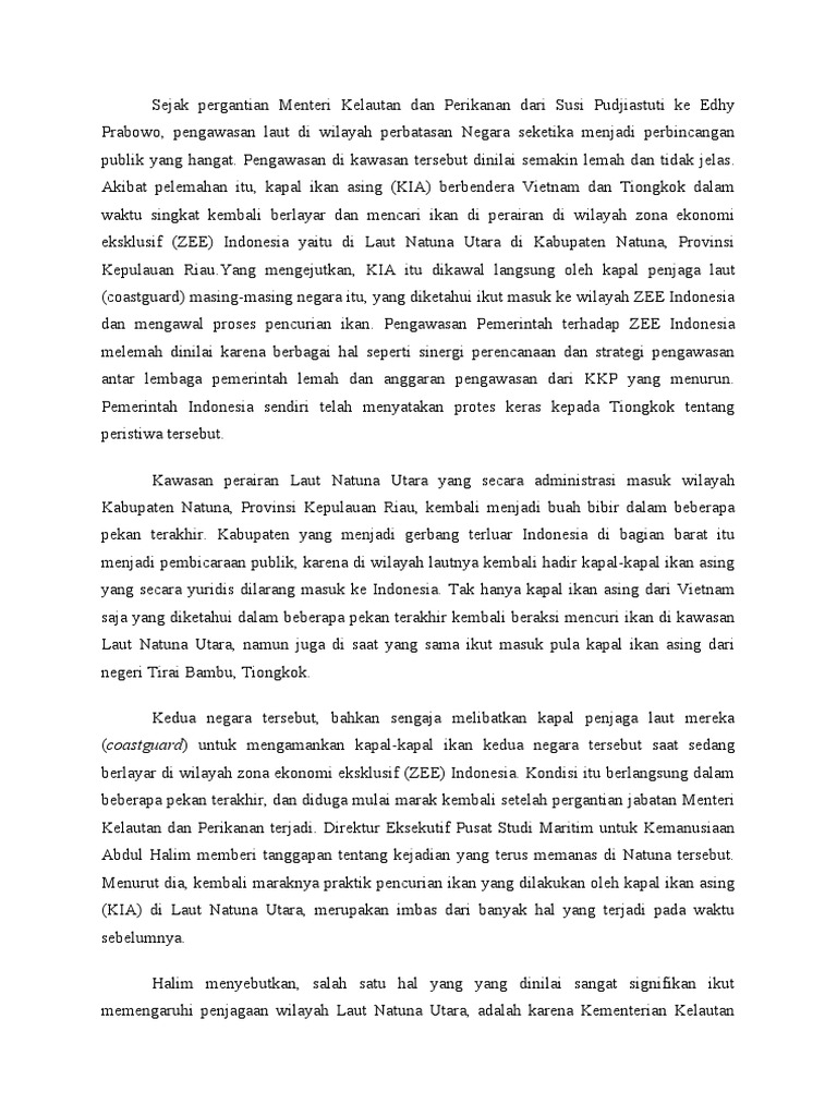 Analisis Kasus Laut Natuna | PDF