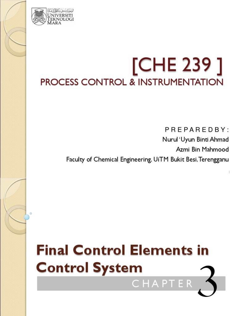 Chapter 3 Final Control Element | PDF | Power Inverter | Rectifier