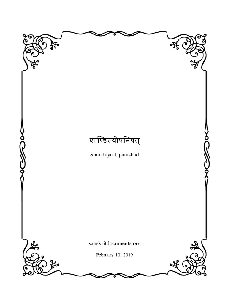 Shandilya PDF | PDF