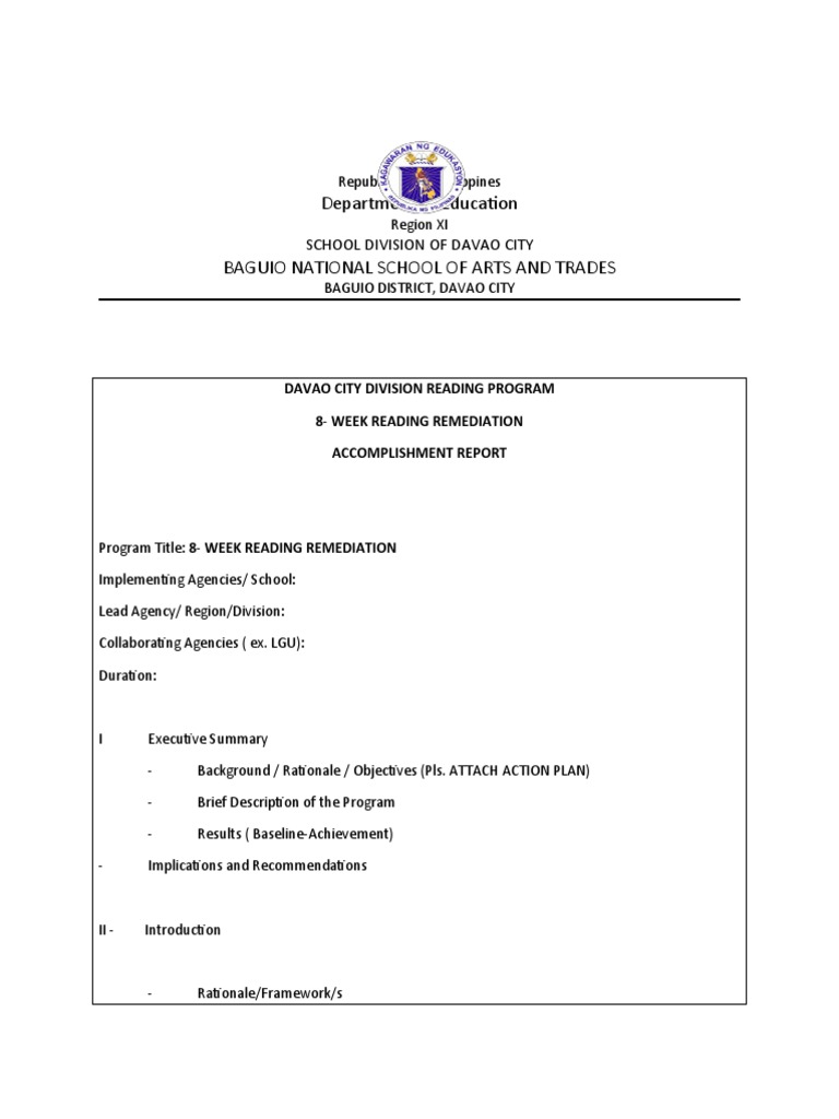 Department of Education: School Division of Davao City | PDF | Learning ...