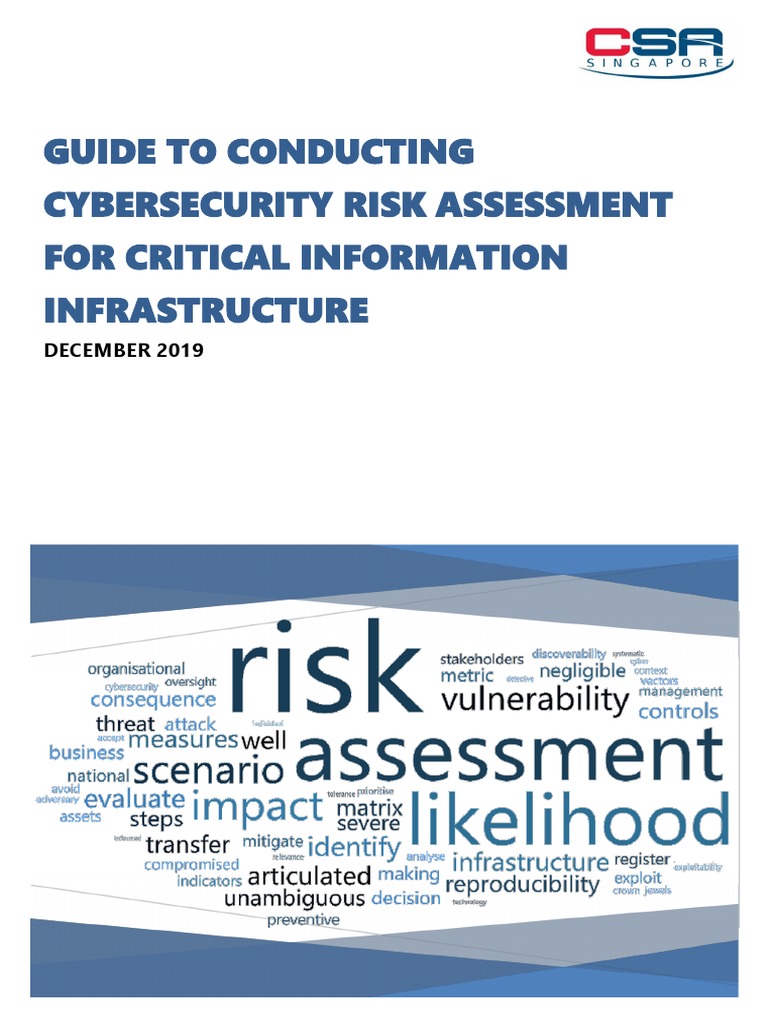 Guide To Conducting Cybersecurity Risk Assessment For CII | PDF | Risk ...