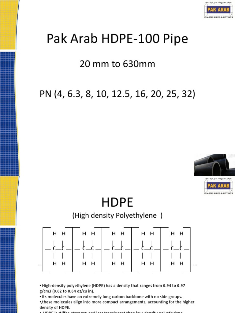 HDPE Pipe Presentation | PDF | Pipe (Fluid Conveyance) | Thermal Expansion
