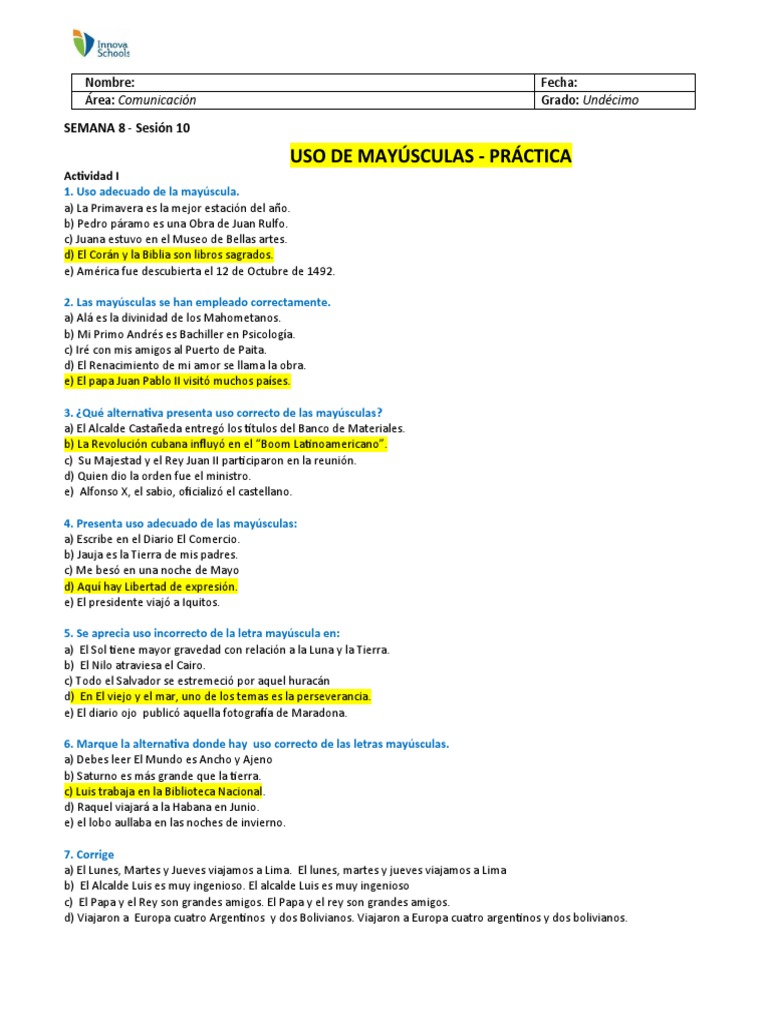 Uso Correcto de Mayúsculas en Español | PDF
