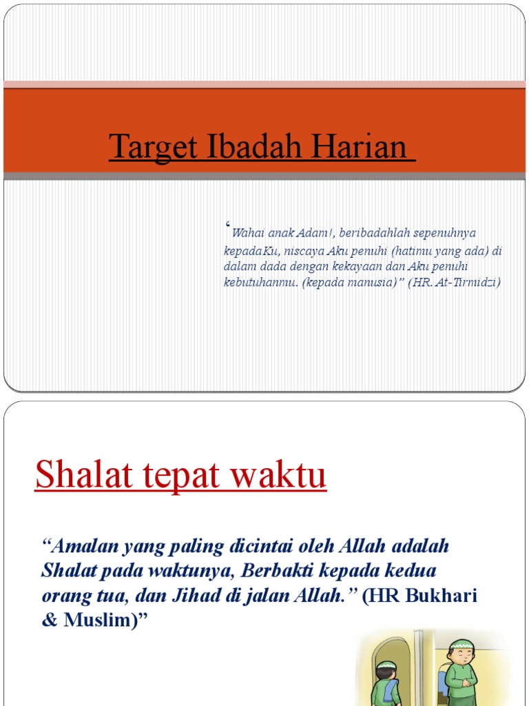 Target Ibadah Harian | PDF