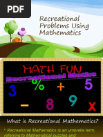 Recreational Problems Using Mathematics | PDF