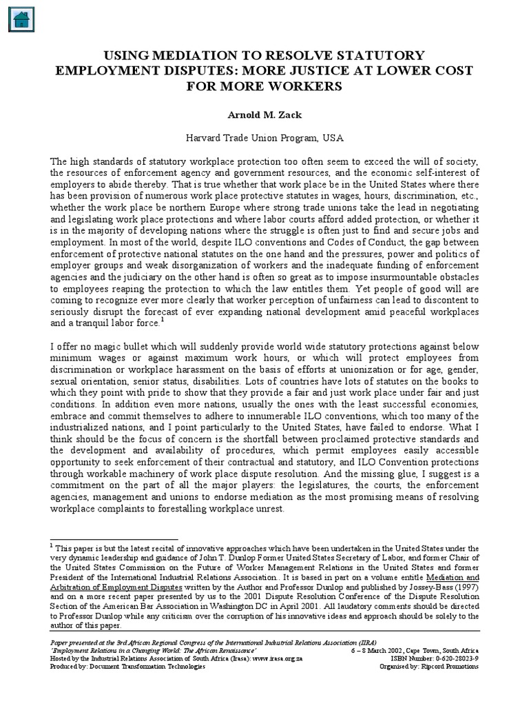 10 PDF | PDF | Mediation | Collective Bargaining