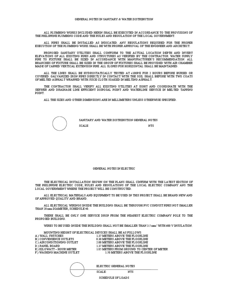 Plumbing and Water Supply Notes | PDF | Plumbing | Civil Engineering