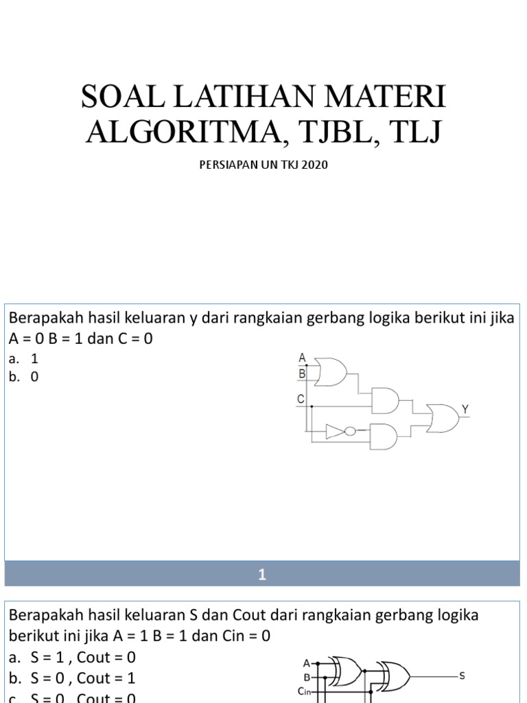 Latihan Soal TJBL, TLJ Un 2020 | PDF | Komputer