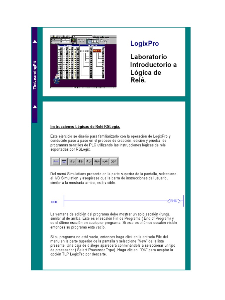 Logix Pro | PDF | Ventana (informática) | Interacción hombre-máquina