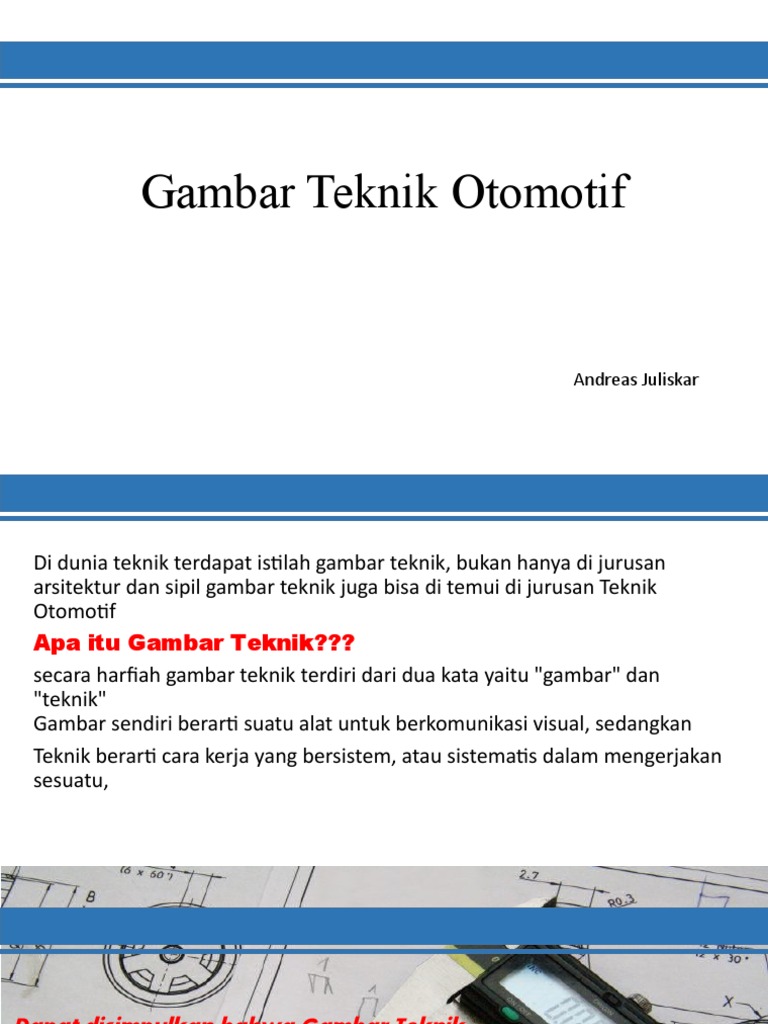 Gambar Teknik Otomotif | PDF
