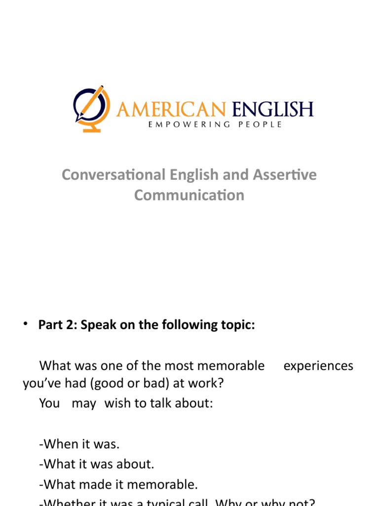 Small Talk and Assertive | PDF | Cognitive Science | Communication