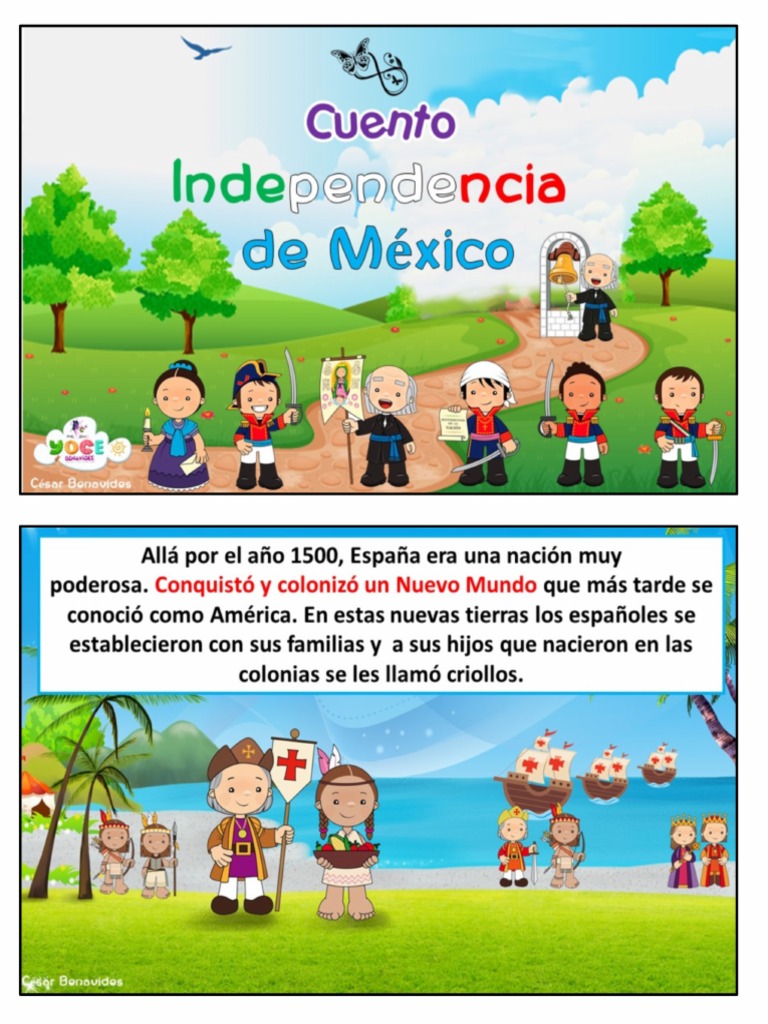 ? Cuento Independencia de México César Benavides | PDF